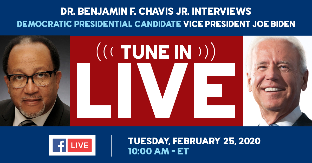 Dr. Benjamin F. Chavis Jr. Interviews Vice President Joe Biden LIVE ...