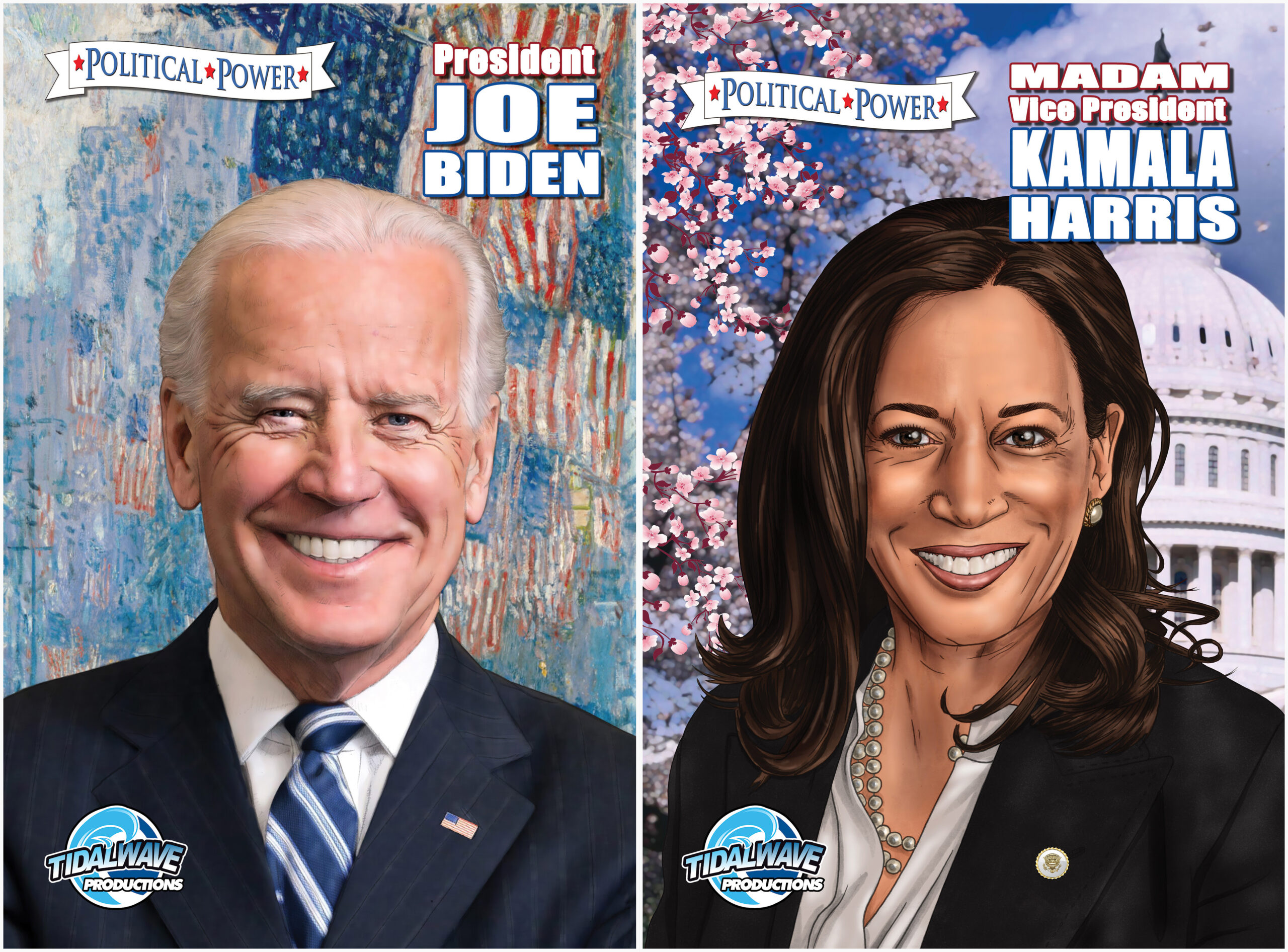 Joe Biden and Kamala Harris get the comic book treatment on ...