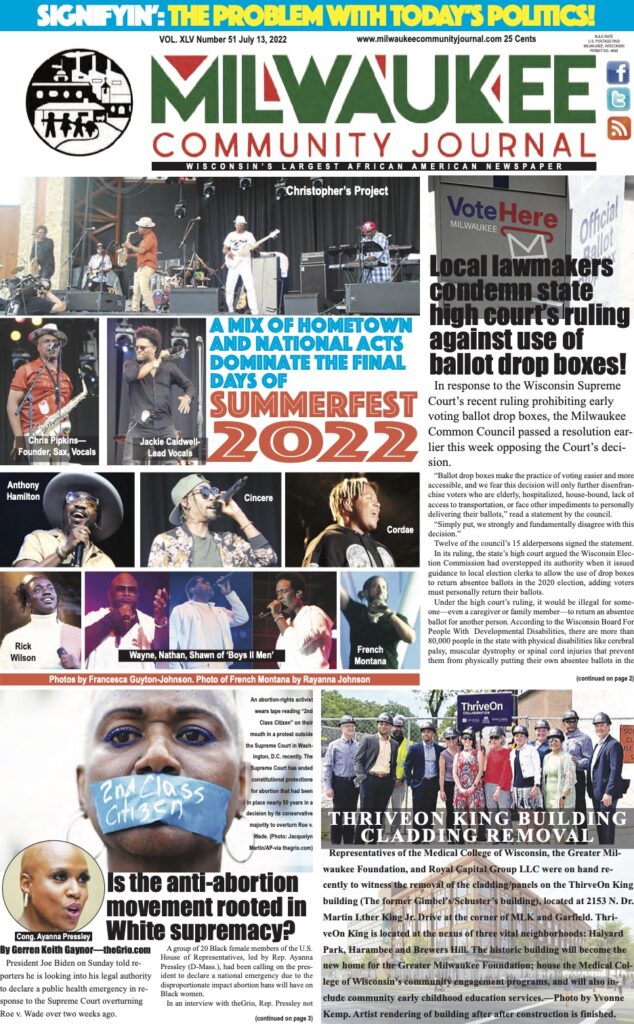 Milwaukee Community Journal - Wisconsin's Largest African American ...