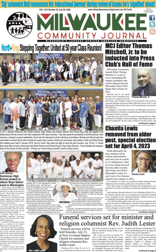 Milwaukee Community Journal - Wisconsin's Largest African American ...