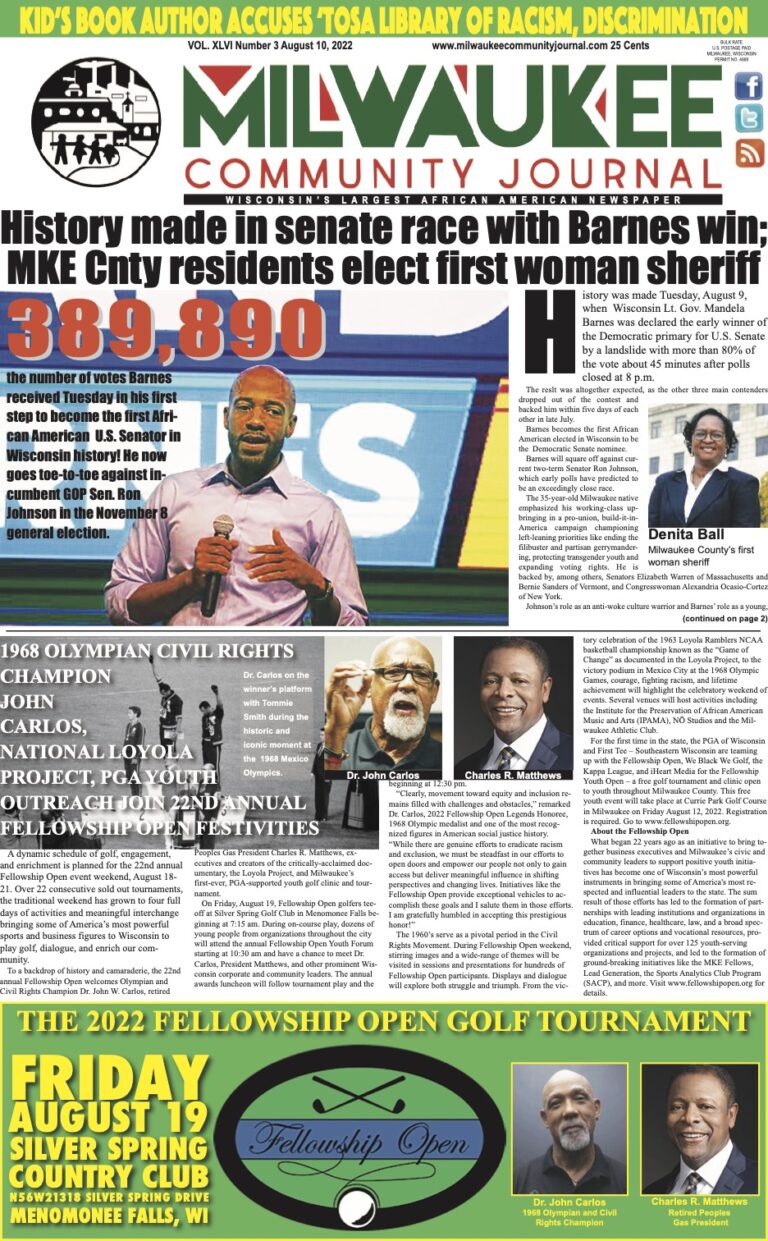 Milwaukee Community Journal - Wisconsin's Largest African American ...