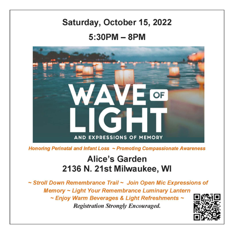 Wave of Light - October 15 ~Pregnancy and Infant Loss Remembrance Day ...