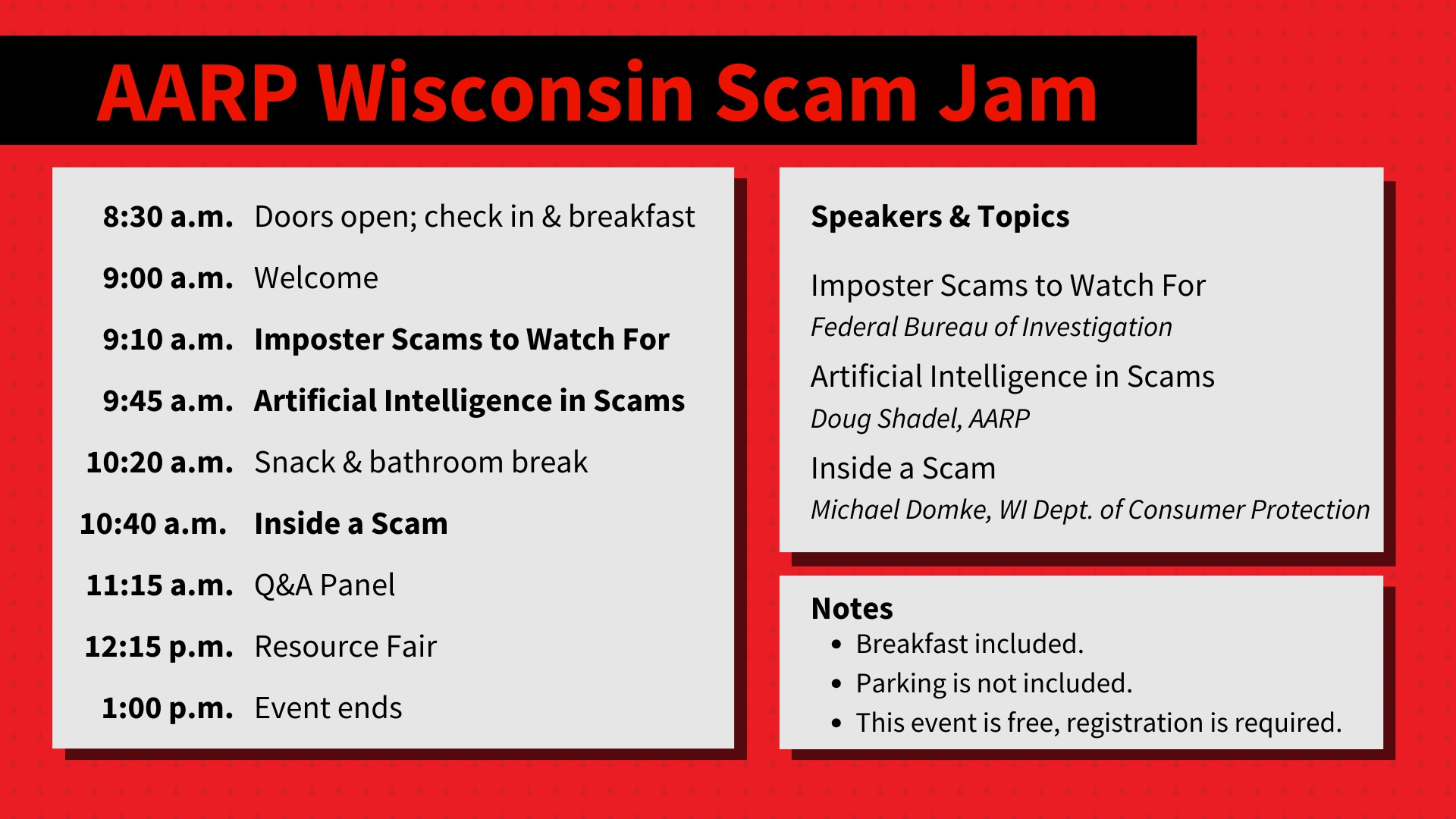 ‘Scam Jam’ will help Milwaukeeans stay one step ahead of the fraudsters ...