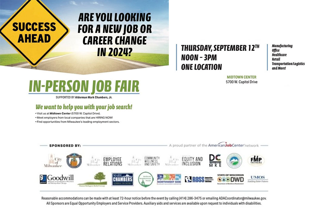 In Person Job Fair happening this week at Midtown Center - Milwaukee ...